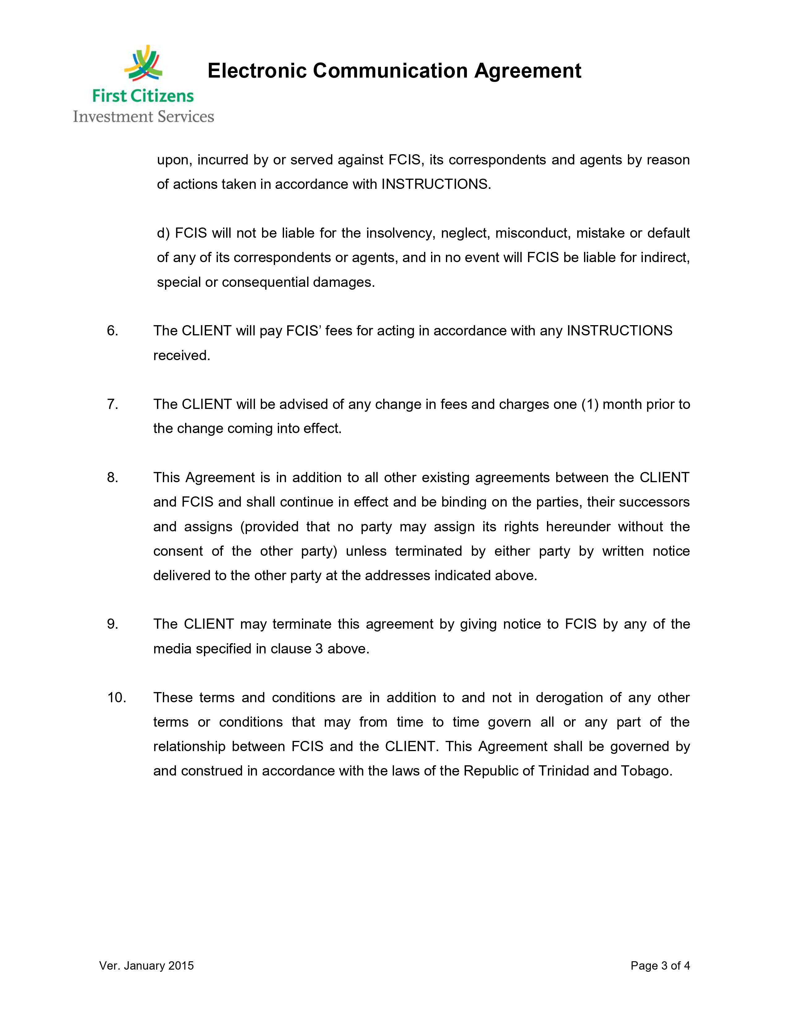 Electronic Communication Agreement · Starter Portal